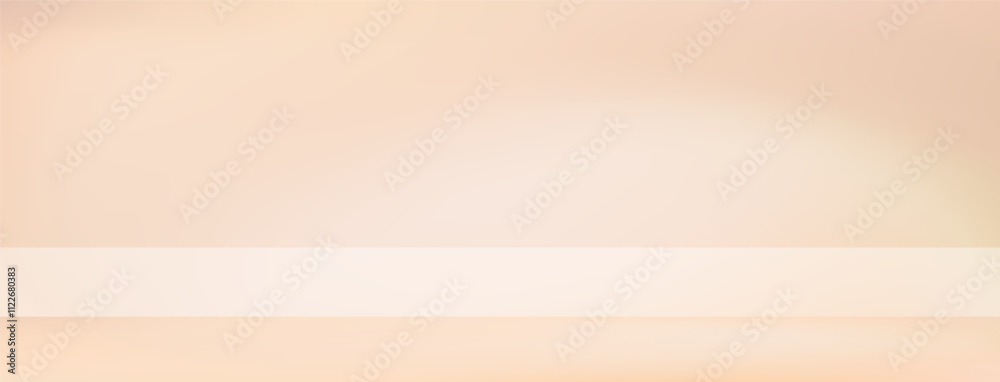3d vector studio podium. Beige pastel color gradient background ...