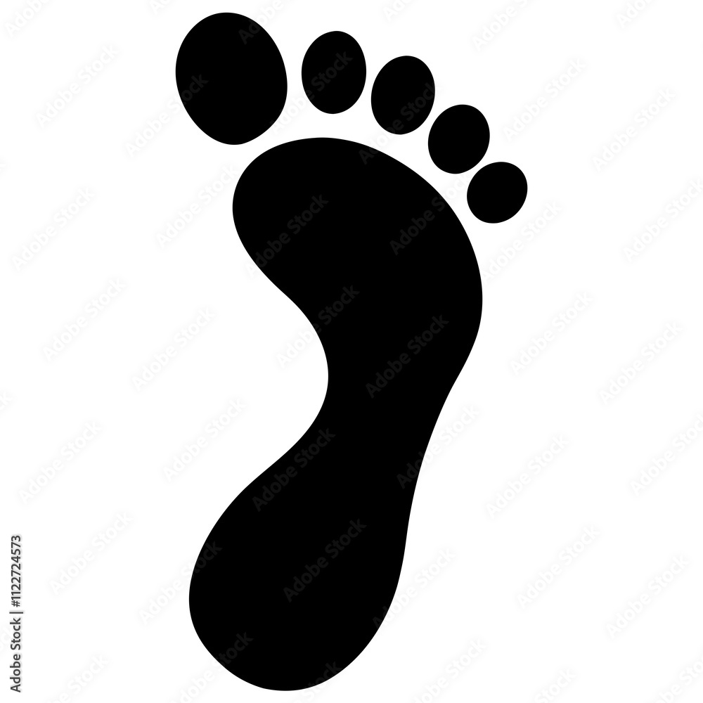 Human footprint track and animal footprint vector, man footprint ...