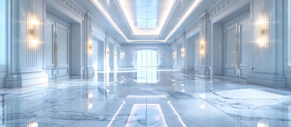 Stunning and Grandiose Marble Hallway in an Opulent Prestigious and ...