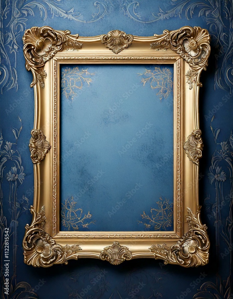 Nostalgic color palettes; chambray blue background with a beautiful ...