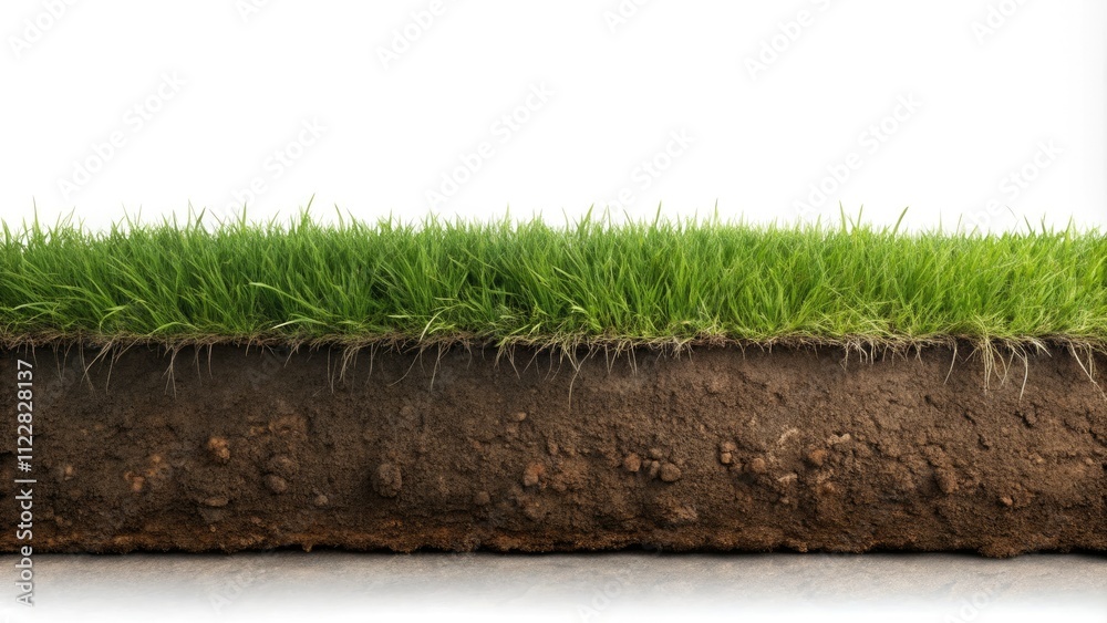 Grass Roots Trapezoid Cross Section - Soil Texture, Plant Biology ...