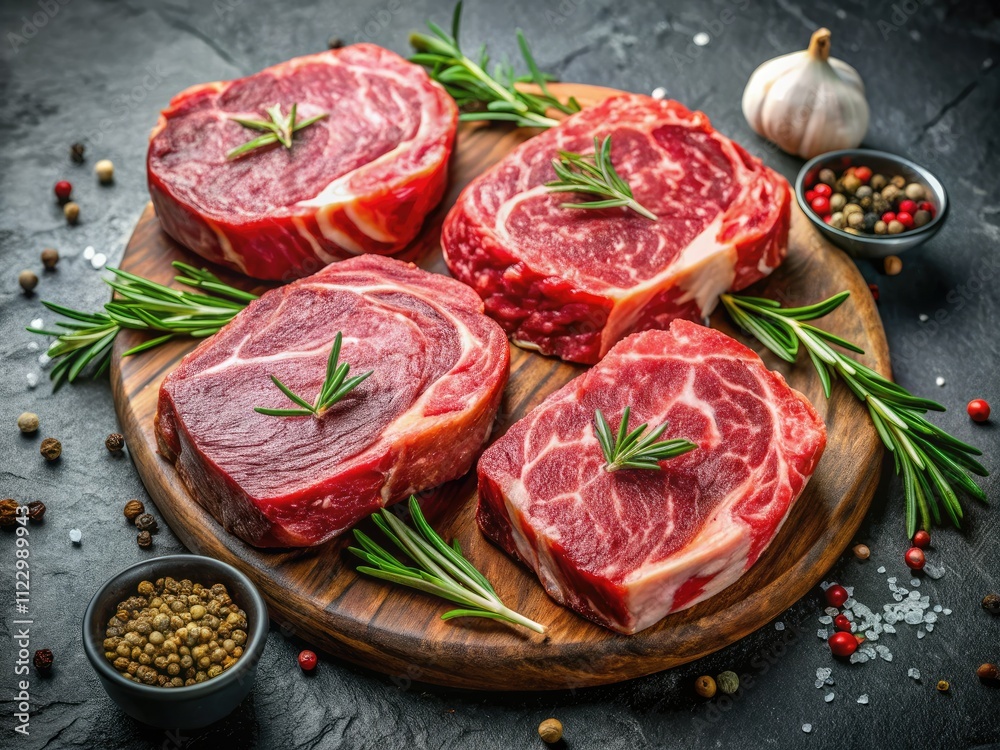 Premium Beef Meat Logos: Circle Badges, Stickers & Labels for Packaging ...