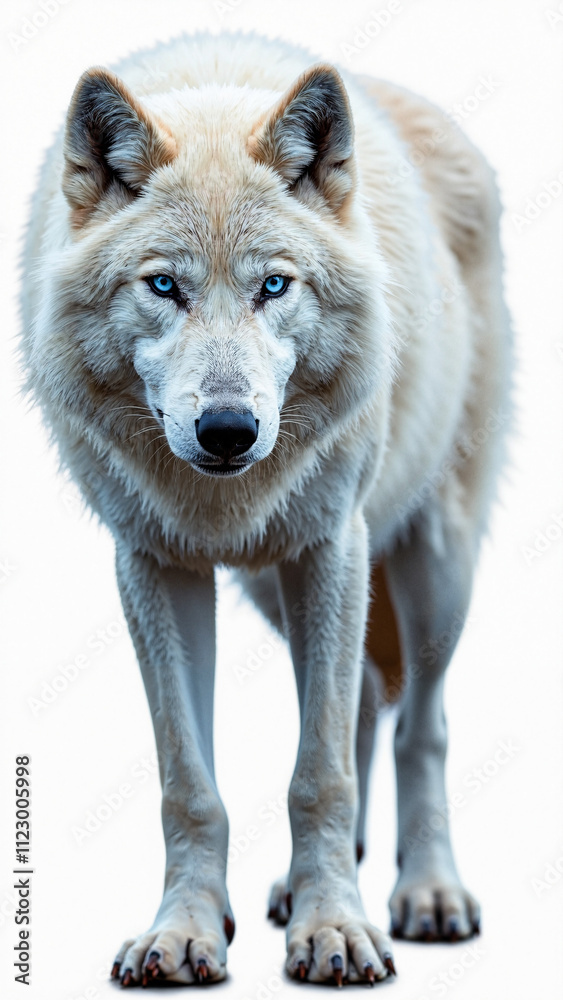 Arctic Wolf Portrait: Majestic White Predator for Wildlife Conservation ...