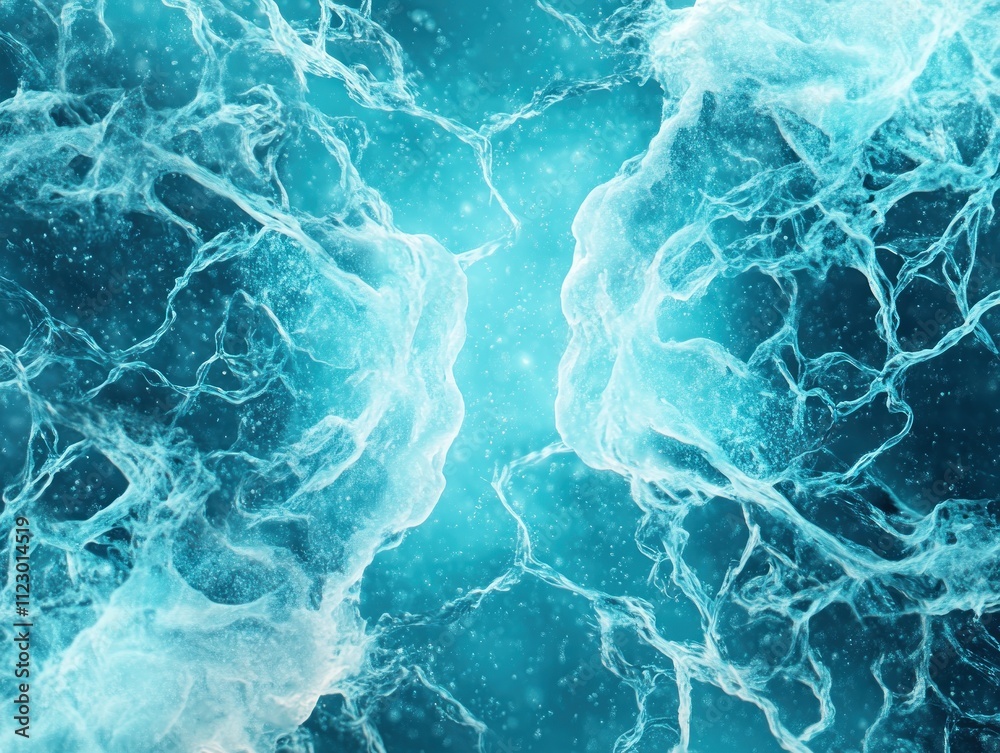 Surreal Abstract Art Liquid Neurons Branching, Symbolizing ...