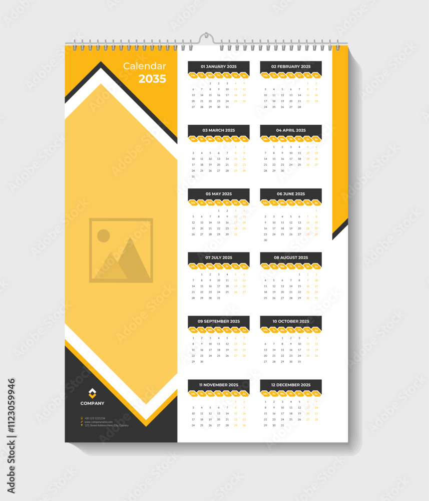 Calendar Design Week starts Monday with a corporate set design template ...