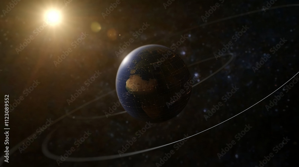 Earth axis diagram illustration showing the tilt of the Earth's ...