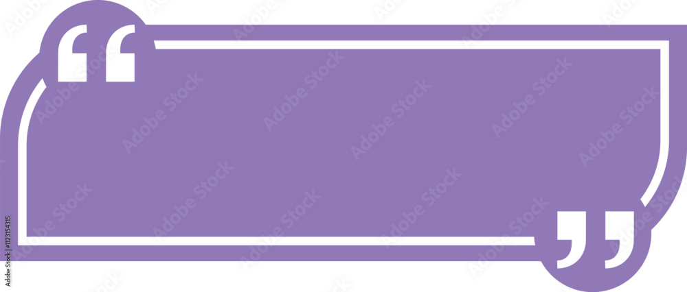 Purple rectangular quote box featuring rounded corners and white ...