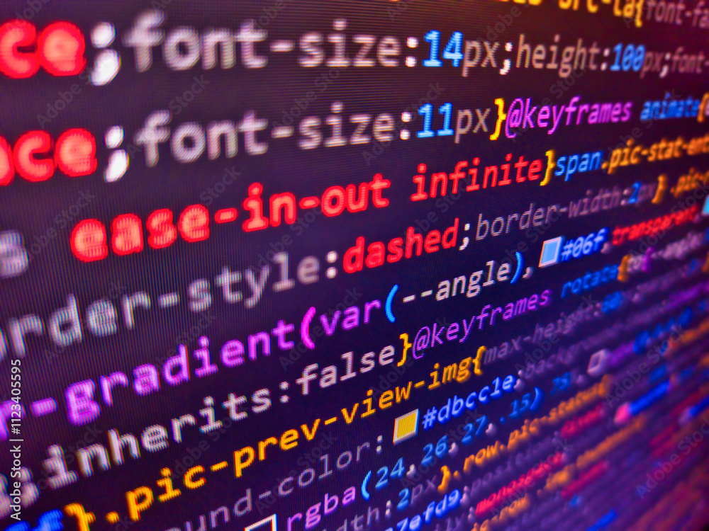 Code Background Closeup View Of Binary Computer Code With Green 1s And 0s Displayed On A Blue