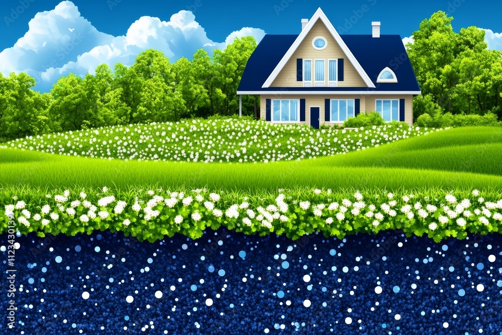 An infographic-style image showing the dangers of radon gas, with an ...