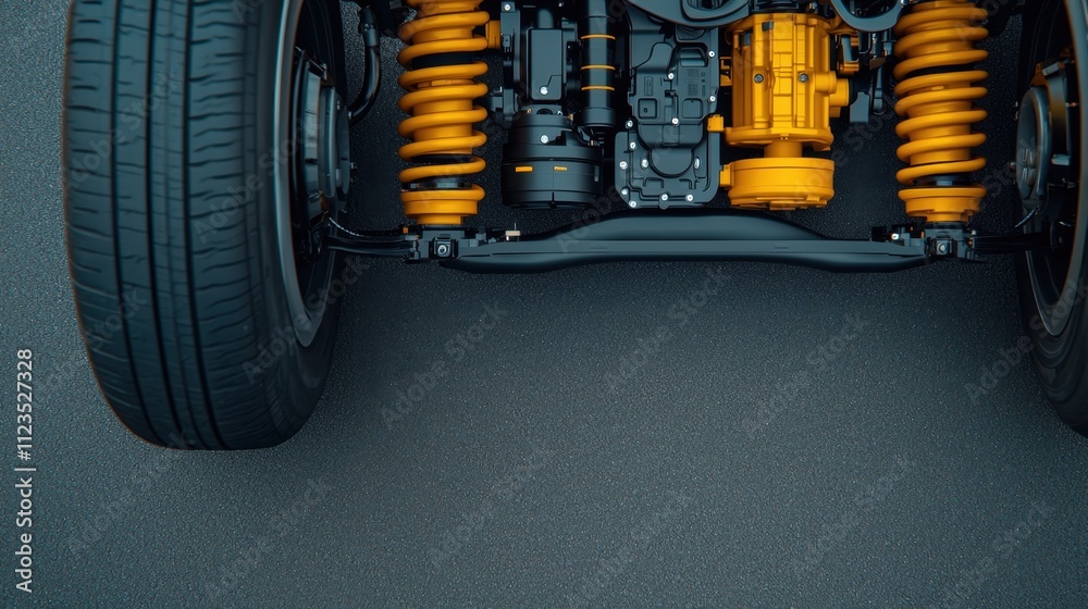 Traction control and traction system, Close-up view of a vehicle's ...