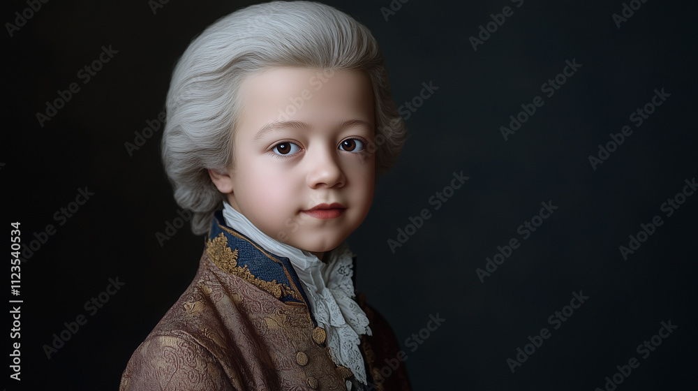 Realistic facial reconstruction of Wolfgang Amadeus Mozart as a child ...