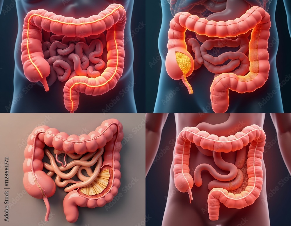 Celiac Disease or coeliac disease as an intestine anatomy medical ...