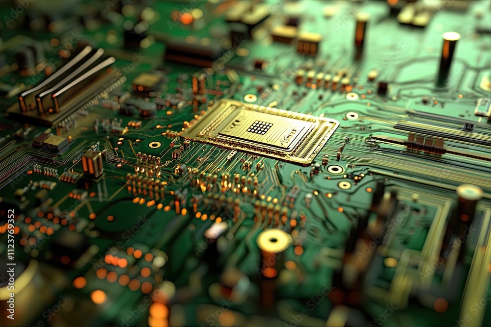 Conceptual animation showing the process of turning on the processor on ...