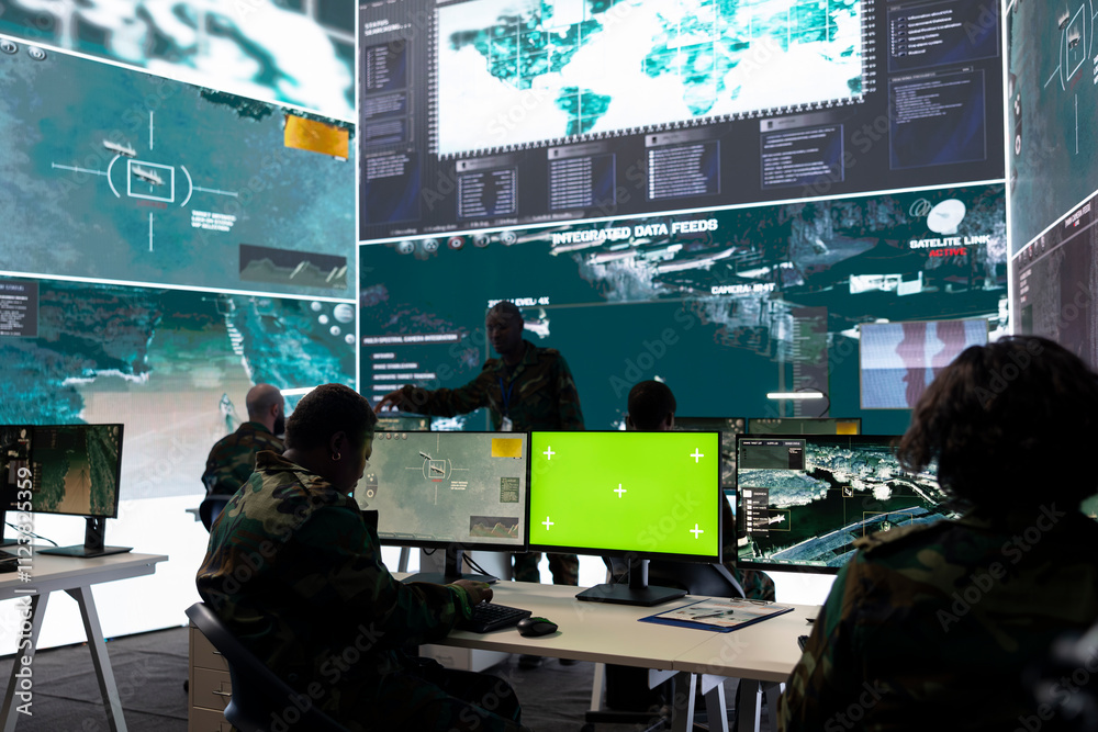 Private monitors national guard activity with federal CCTV radar system ...