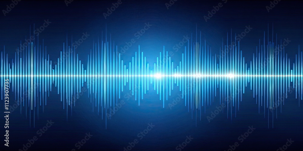Sound wave rhythm background with technology concept, Music equalizer ...