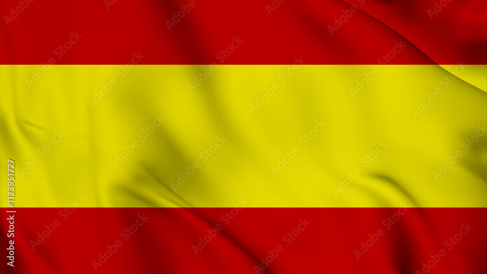 Spain Realistic waving flag background. Spain Independence Day flag ...