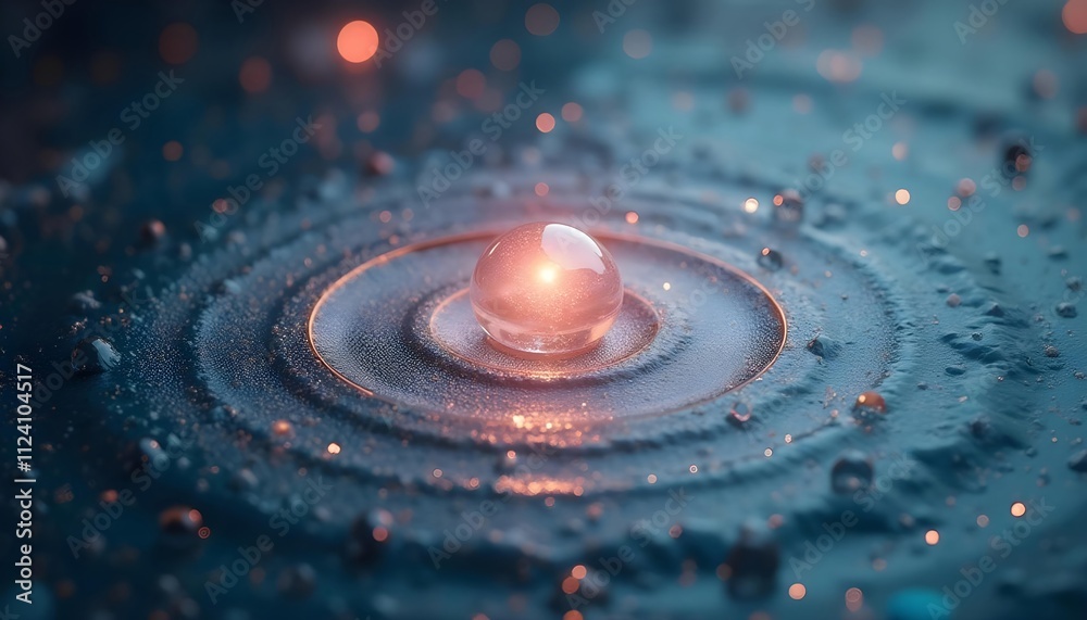 The microscopic world, electron orbits, the electron shells of atoms ...