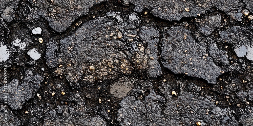 Seamless asphalt crack texture for urban design and pattern backgrounds ...