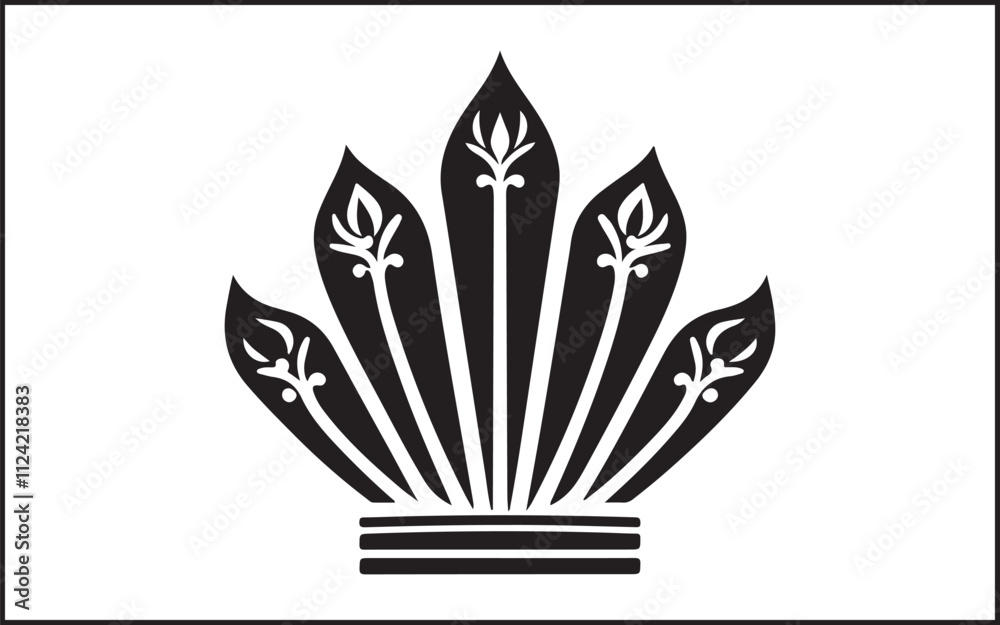 Minimalist crown logo icon template. Simple crown icon symbol Stock ...