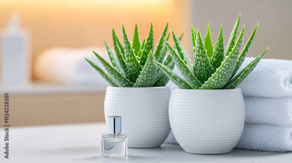 Aloe vera plant care tips home spa setting photography relaxing ...