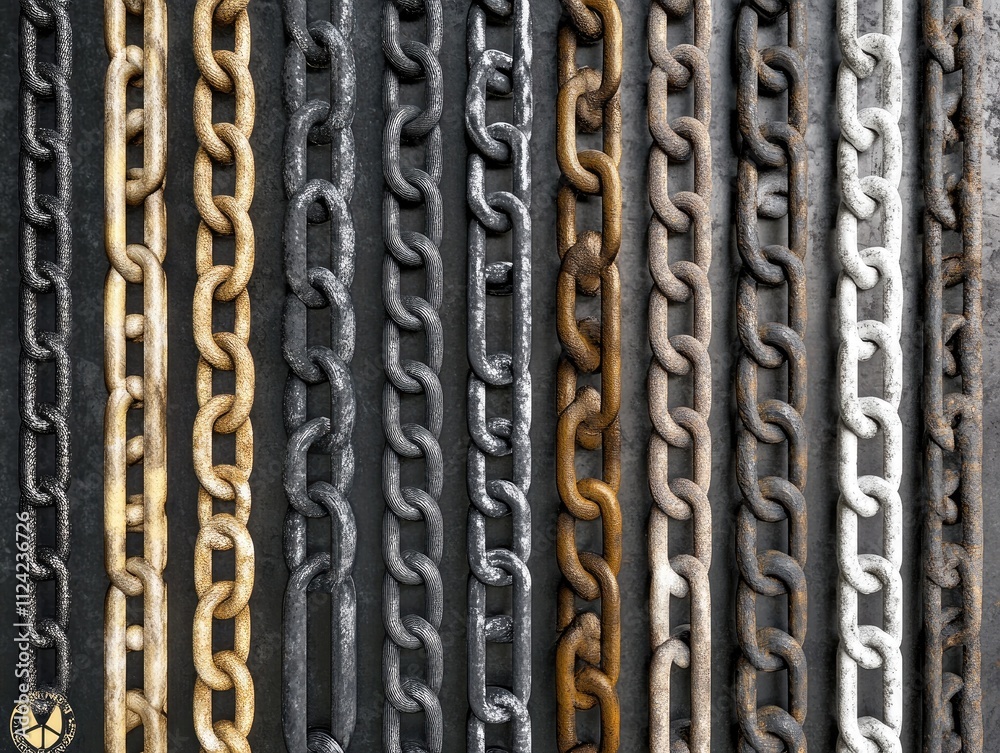 Explore Diverse Metal Chains: Textures, Colors, and Styles in Various ...