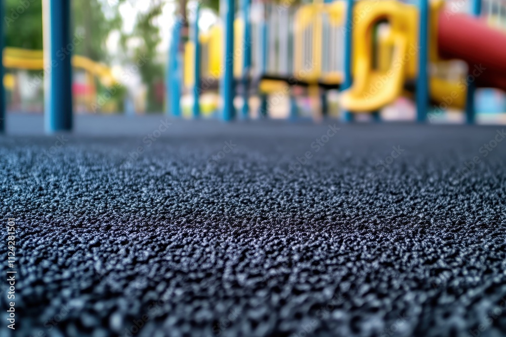 Rubber surface treatment for playgrounds using a steel trowel PDM ...