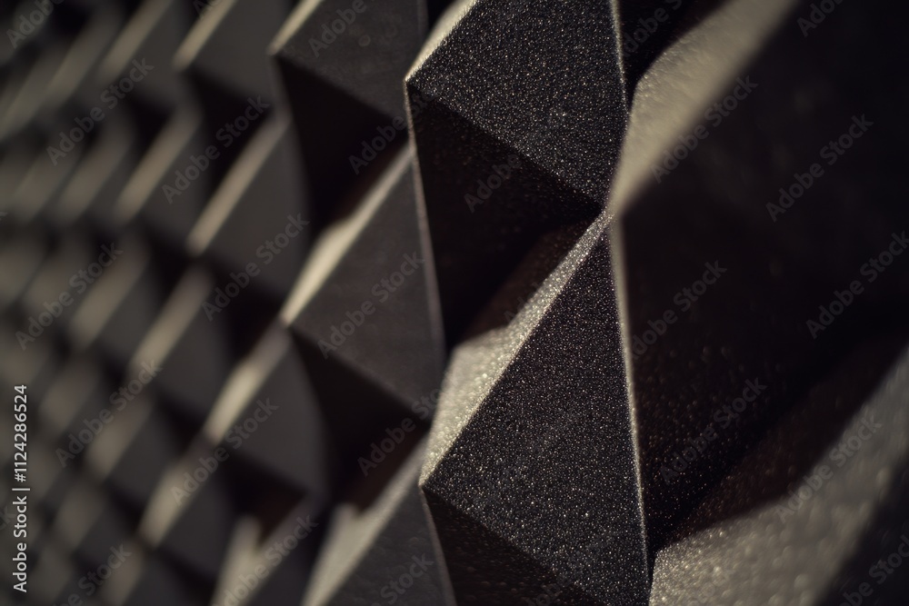 Soundproofing materials for doors and studios Foam with a pyramid ...