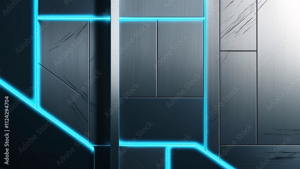AI-Generated Industrial Metallic Grid Backgrounds for Adobe Illustrator ...