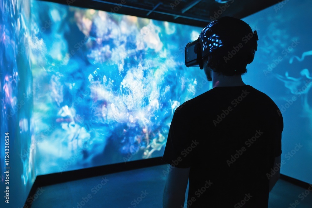 An artist creating digital installations and interactive media art ...