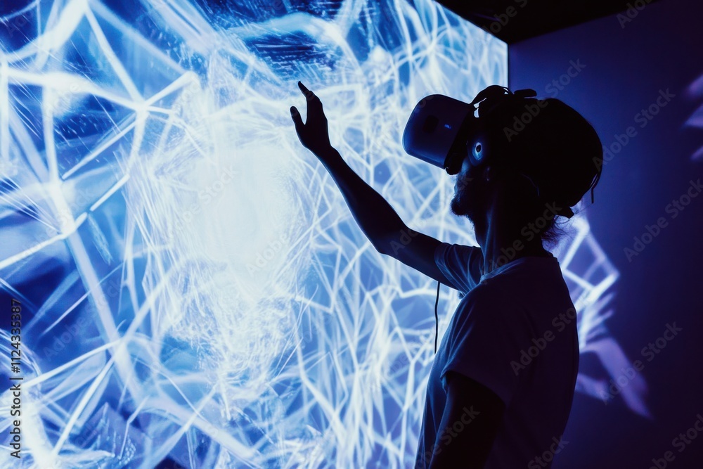 An artist creating digital sculptures and installations using ...