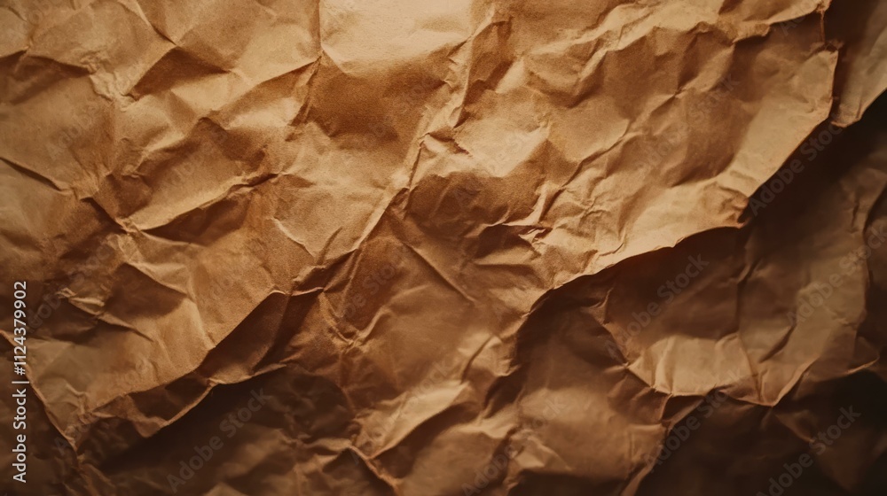Lightly wrinkled brown paper texture warm Stock Photo | Adobe Stock