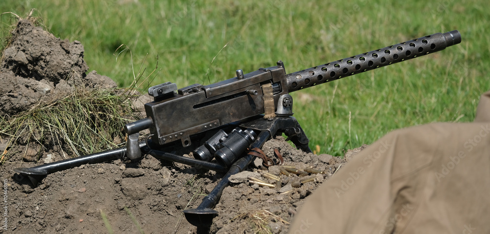 The M1919 Browning is a .30 caliber medium machine gun that was widely used during the 20th ...