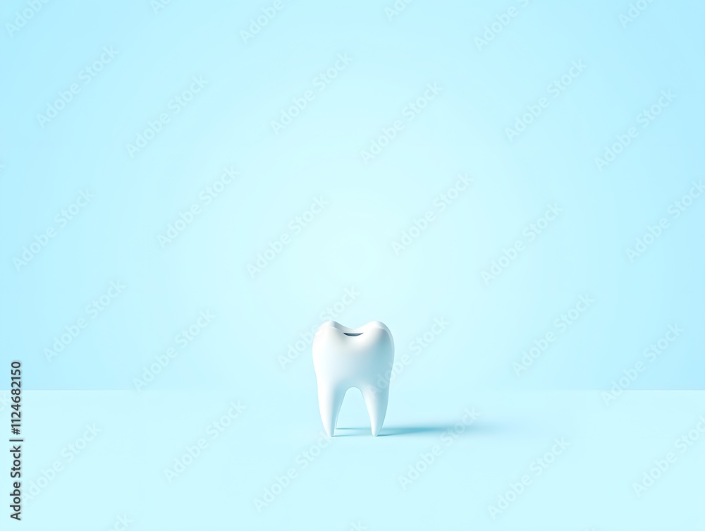 Dental care concept, white healthy tooth, dentist check up ...