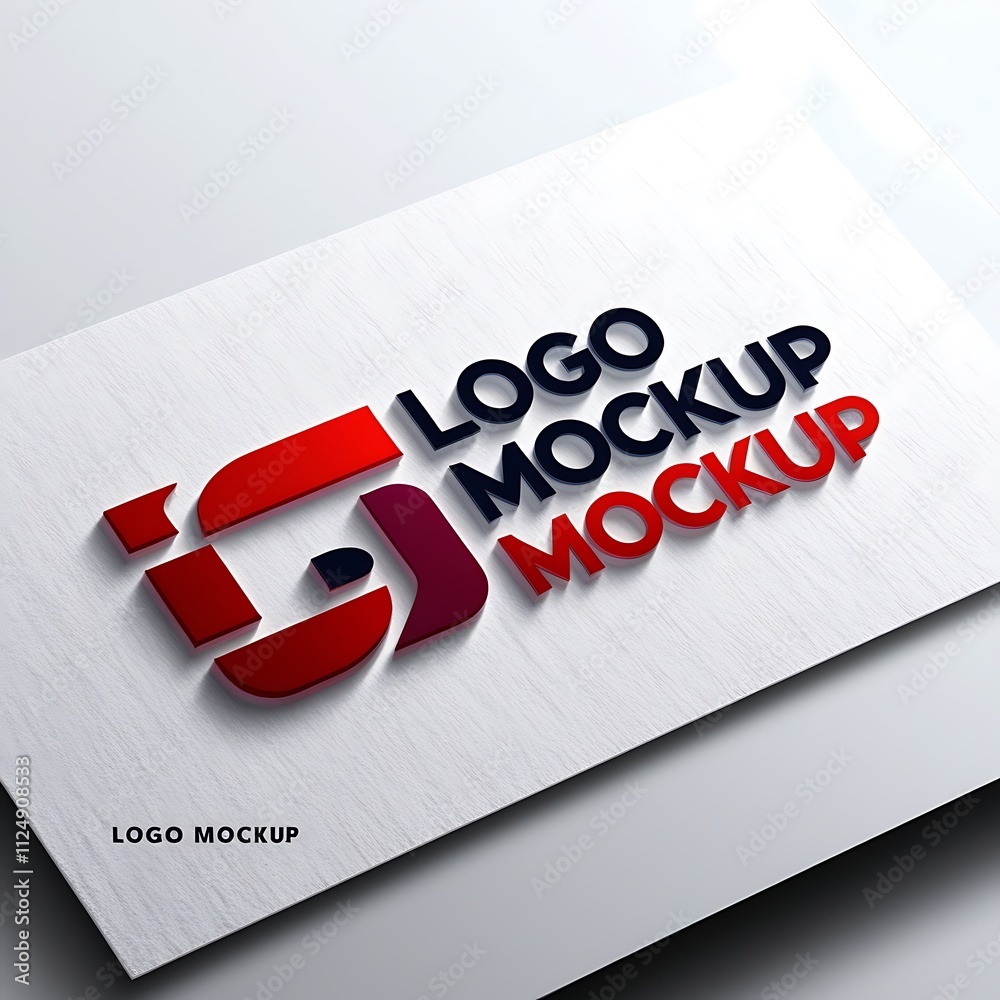 Ultra-High-Resolution Logo Mockup Sleek, Modern & Detailed Design Stock ...