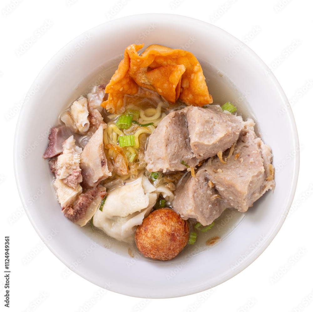Bakso Jumbo, Top view Big Beef Meatballs one of most popular Indonesian ...