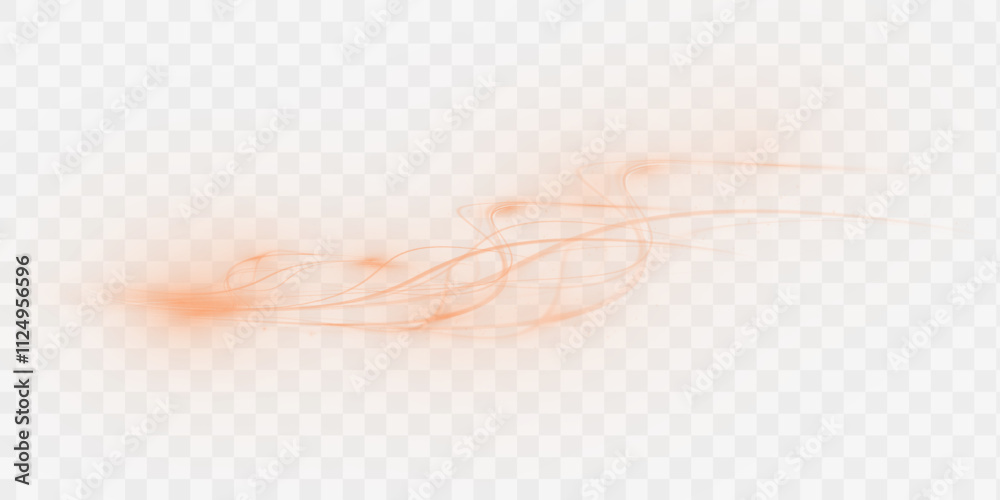 Festive gold stripe on white background. Yellow curl twirl png for the ...