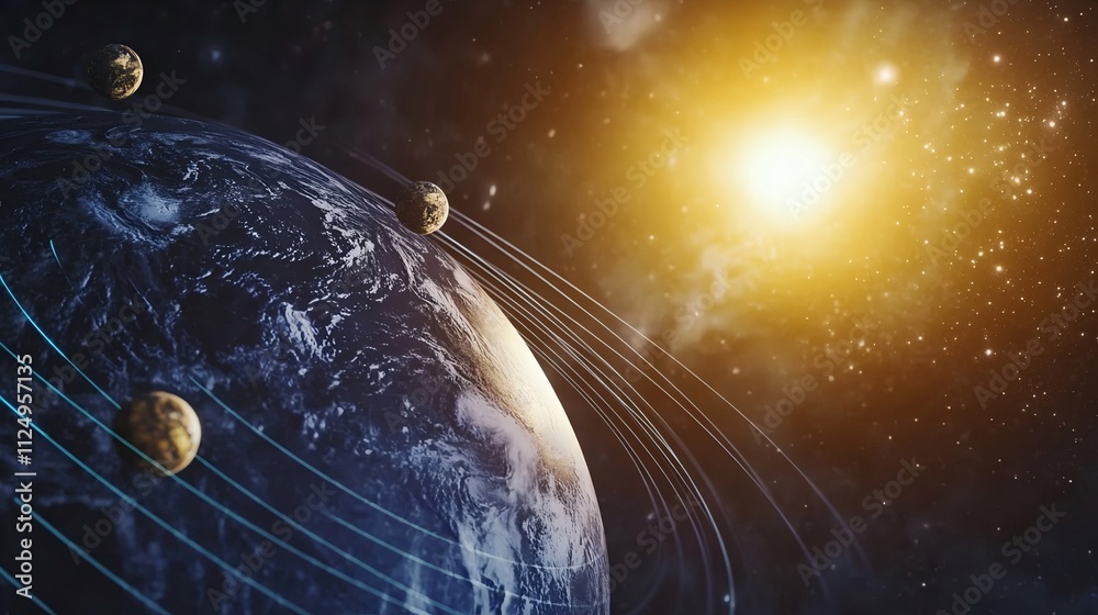 Earth axis diagram illustration showing the tilt of the Earth's ...