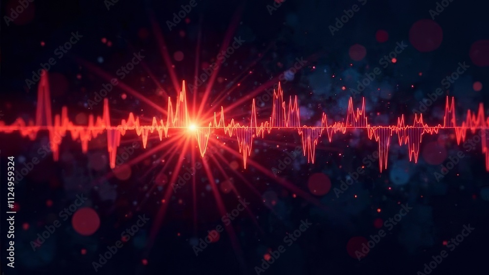 Graphs of sound waves used in audiology, hearing tests, images of sound ...