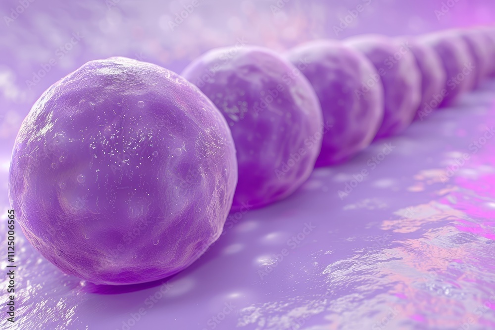 A depiction of Mycoplasma bacterium, showing its microscopic structure ...