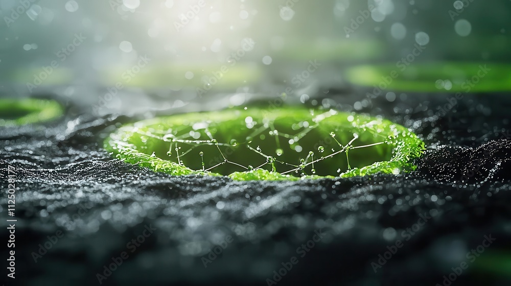 Artistic rendering of stomata as natural gateways for the water cycle ...