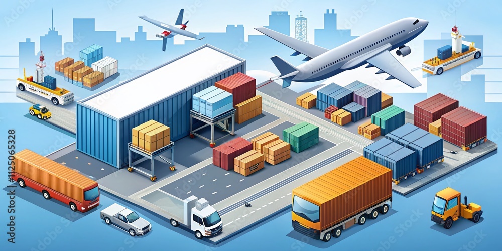 Comprehensive Overview of Logistics Delivery Transport Featuring Cargo ...