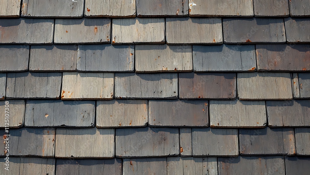 Old brown rustic wooden shingle wall texture - wood facade architecture ...