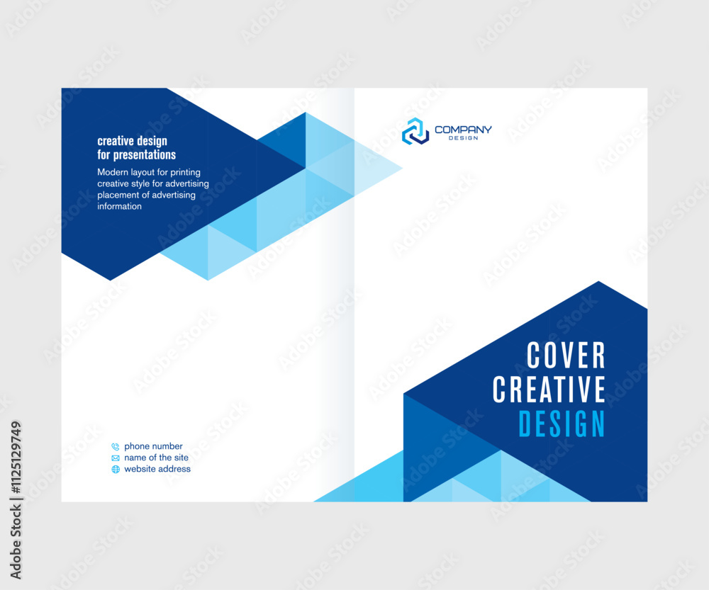 Cover design, creative layout of the magazine page, booklet, catalog ...