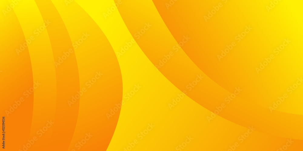 Yellow abstract background, wave graphic, Geometric vector, Minimal ...