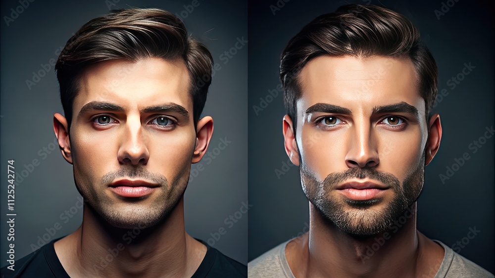 Stunning jawline enhancement: before & after photos reveal dramatic ...