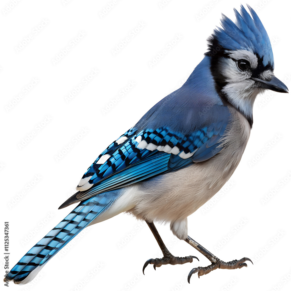Detailed Illustration of a Blue Jay Bird isolated on transparent ...