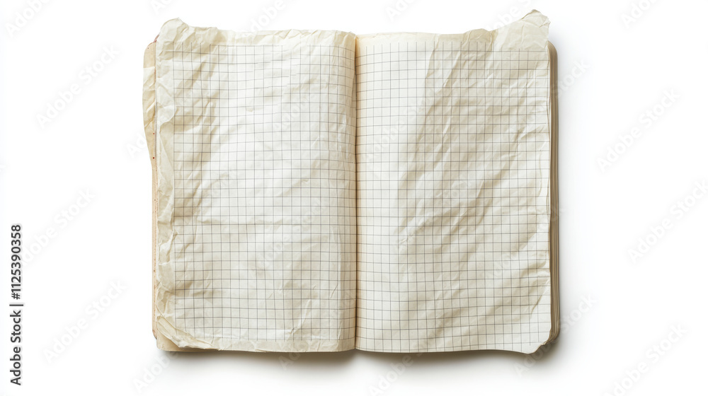 Foto de Stock School notebook paper. Diary note page vector. Memo ...