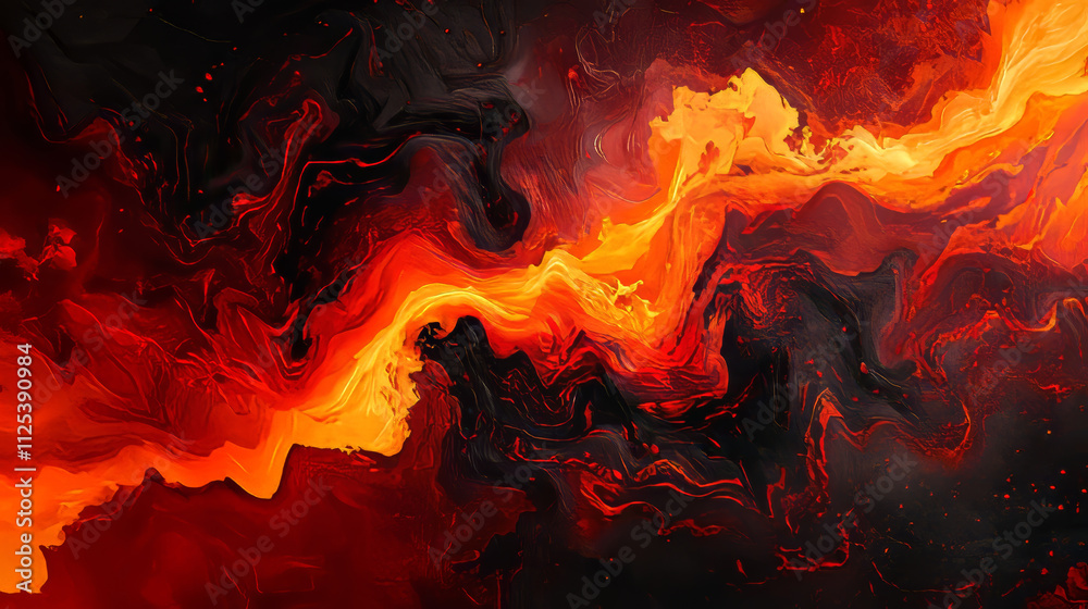 Magma and lava fire effect. 2d liquid volcano splash. Magic fx flame ...