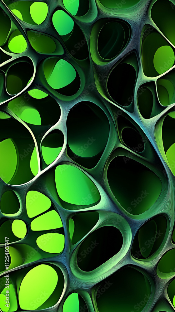 Color surface with fluid structural channels, continuous design Stock ...