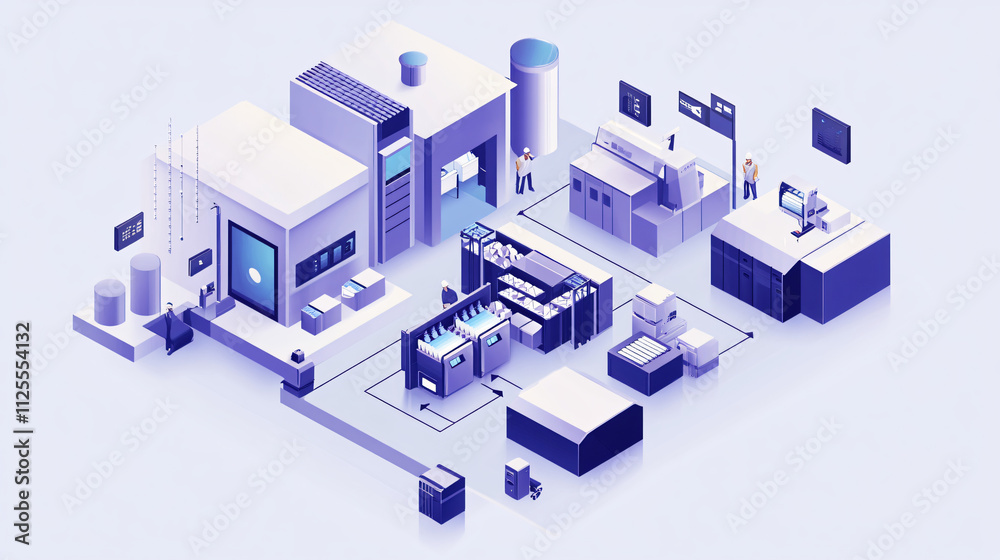 Smart factory implementation with integrated IoT systems to monitor ...